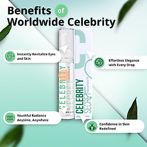 Worldwide Nutrition Celebrity Secret Topical Face Lift - Temporary Face Wrinkles Remover with Instant Skin Tightening Wrinkle Filler, Facial Firming and Tightening Cream for Youthful Skin -10 ml