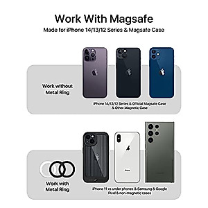 andobil Magnetic Phone Holder for Car - Strongest Magnet & Safer Driving, MagSafe Vent Mount 360° Adjustable Magnetic Phone Holder Compatible with iPhone14 Pro/14 13 12 Pro Max MagSafe Car Accessories