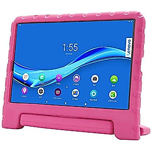 Golden Sheeps Kid Friendly Case Compatible for Lenovo Tab M10 Plus (TB-X606F) 10.3" FHD Android Tablet Shockproof Ultra Light Weight Convertible Handle Stand Cover (Rose)