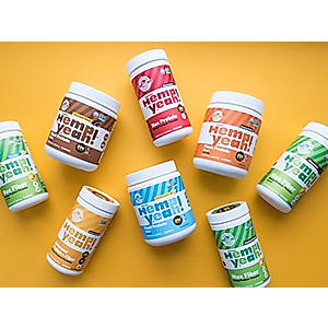 Manitoba Harvest Hemp Yeah! Organic Max Fiber Protein Powder, Vanilla, 16oz; with 10g of Fiber, 9g Protein and 1.9g Omegas 3&6 per Serving, Preservative Free, Non-GMO