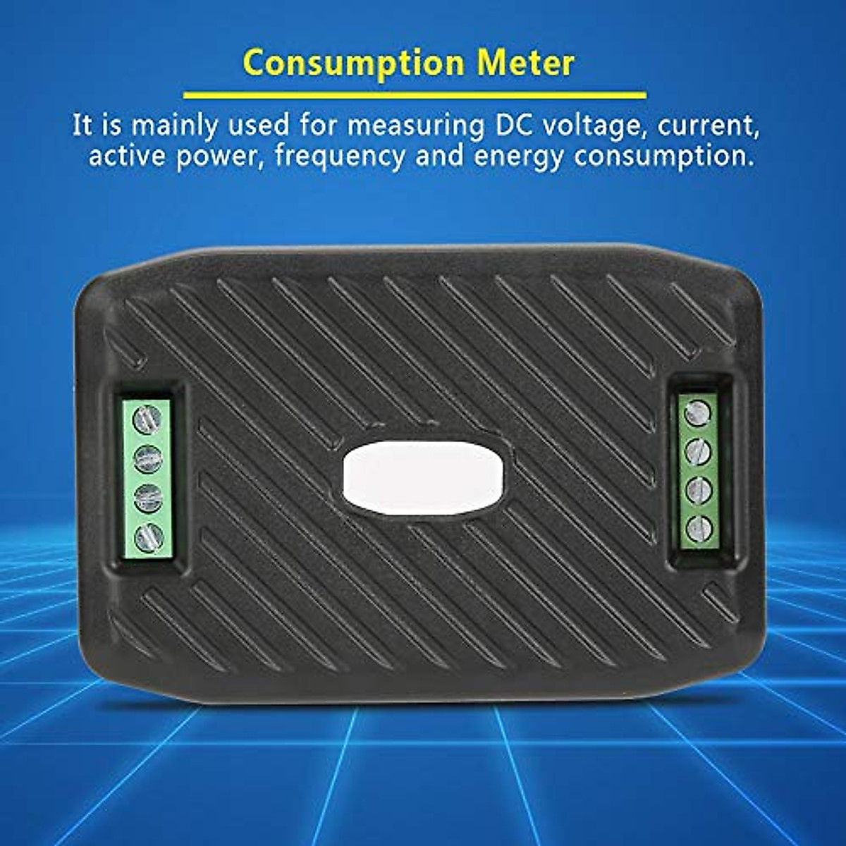 DC Communication Box, DC Current Voltage Power Energy Frequency Power Factor Communication Module Meter with RS485 USB Interface, High Precision Ammeter Voltmeter Multimeter(50A)