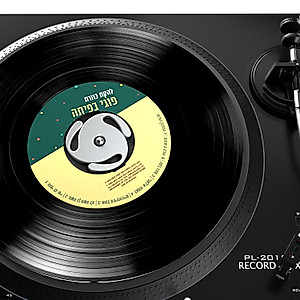 Facmogu 45 RPM Record Adapter, 7 Inch Vinyl Record Solid Aluminum Adapter, 45 Adapter for Vinyl Record Players Turntables, 45 RPM Vinyl Conversion Sheet, 45 Record Spindle Adaptor Inserts - Silver