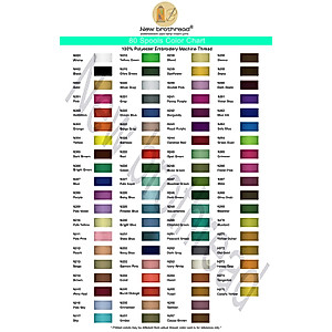 New brothread 80 Spools Polyester Embroidery Machine Thread Kit 1000M (1100Y) Each Spool - Colors Compatible with Janome and Robison-Anton Colors