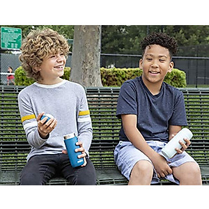 7 oz Slim Thermos Flask - Leak-Proof Insulated Water Bottle - Perfect Compact Size - Taffy Pink