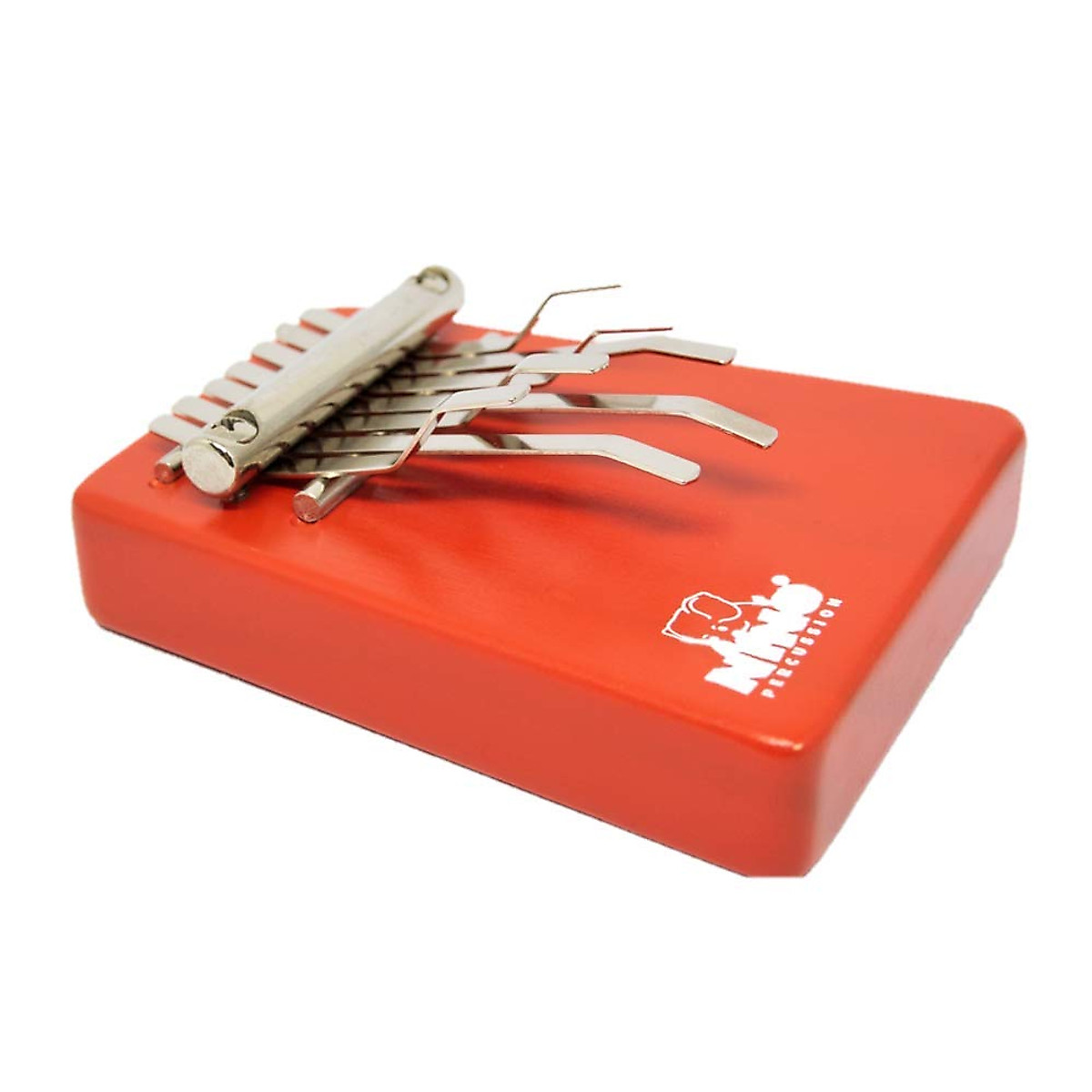 Nino Percussion Kids' Kalimba with Five Chrome Plated Steel Keys, Medium Size-NOT Made in China-Radiata Pine, for Classroom Music or Playing at Home, 2-Year Warranty (NINO964R)