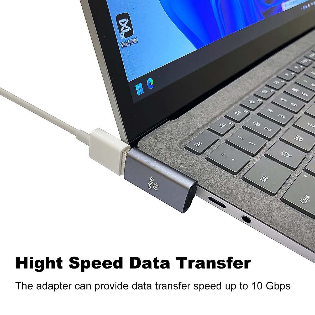 AreMe 90 Degree USB 3.1 Adapter 2 Pack, Left and Right Angle USB A Male to Female Converter Extender for PC, Laptop, USB A Charger, Power Bank and More