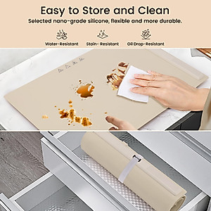 Beauty Star Food Warming Mat, Portable Food Warmer for Kitchen Countertop, Electric Heating Roll Up Tray for Buffet, Dish Heater Pads for Parties, Buffet, Get-Togethers, Flameless and Safer
