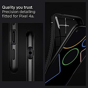 Spigen Rugged Armor Designed for Google Pixel 4a Case (2020) [NOT Compatible with Pixel 4a 5G] - Matte Black