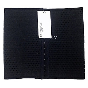 Waist Trainer Corset for Weight Loss Sport Workout Body Shaper Tummy Fat Burner, Black, Medium (Waist 26.7-29inch)