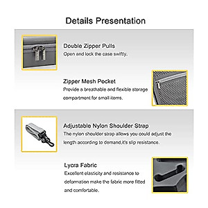 NOITI OSMO Mobile 6 Case for DJI OM 6 Smartphone Gimbal,Small Portable Carrying Case Waterproof Storage Bag Compatible with OSMO Mobile 6 Gimbal Stabilizer Accessories(Grey)