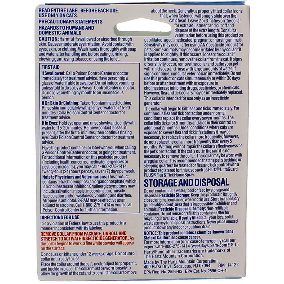 HARTZ UltraGuard Flea & Tick Cat and Kitten Collar, White 1 ea