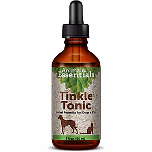 Animal Essentials Tinkle Tonic for Cats & Dogs - Dog & Cat Urinary Supplement, Urinary Support, Herbal Formula, Veterinarian Recommended - 2 Fl Oz