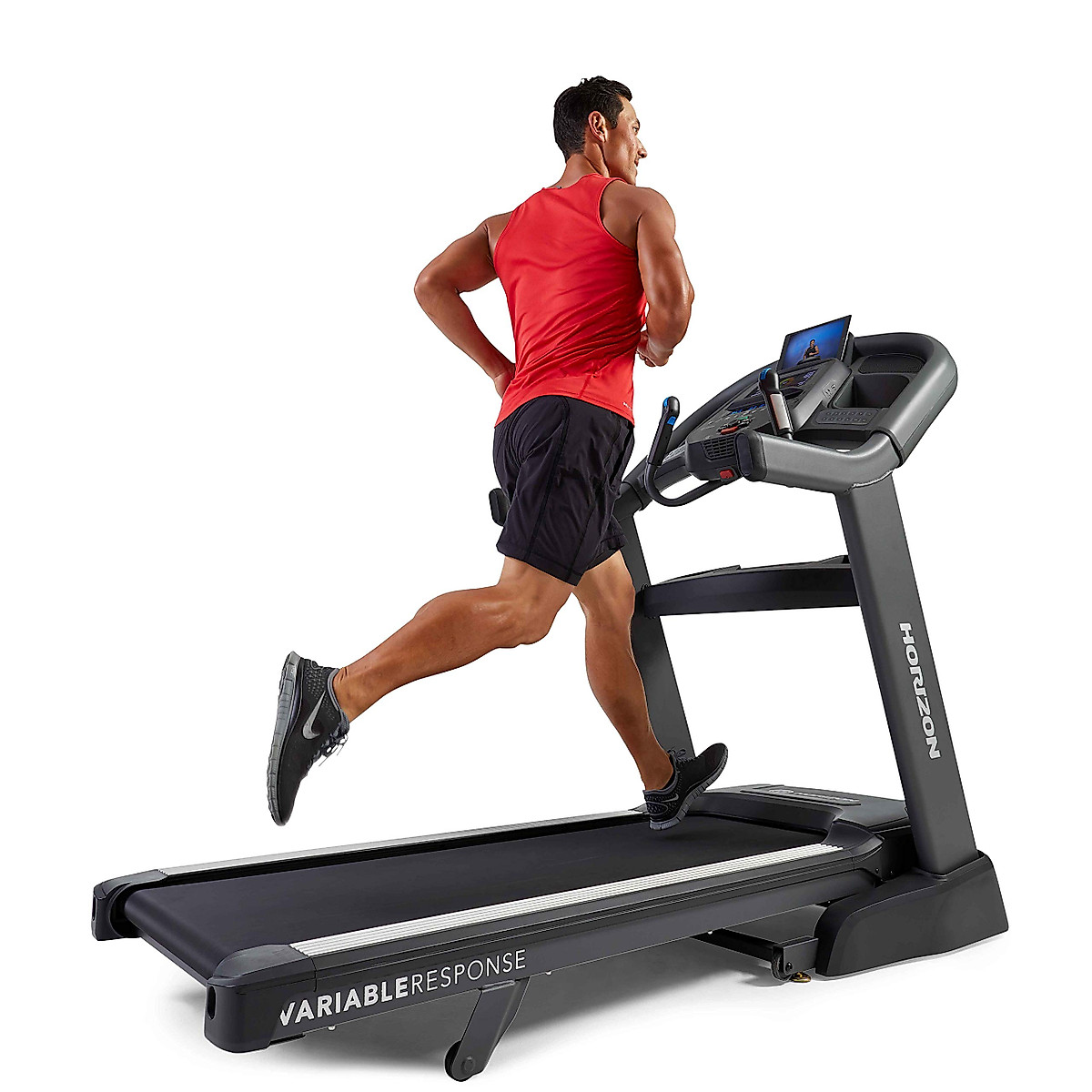 Horizon Fitness 7.8 at Studio Series Smart Treadmill with Bluetooth and Incline, Heavy Duty Folding Treadmill 375 lbs Weight Capacity, Pro Running Machine for Home Exercise and Running with Apps