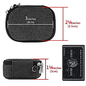 Geekria Headphones Carrying Case Compatible with Skullcandy Push True Wireless in-Ear Earbud Case, Replacement Protective Travel Pouch Bag with Cable Storage (Dark Grey)