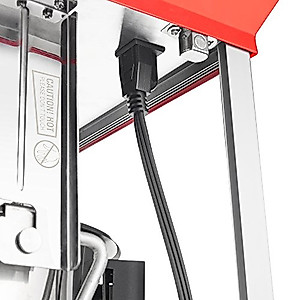 Countertop Movie Night Popcorn Popper Machine-Makes Approx. 3 Gallons Per Batch- by Superior Popcorn Company- (8 oz., Red)