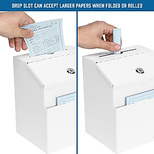 Barska Secure Wall-Mount Suggestion & Ballot Drop Box with Key Lock – For Ballots, Documents & Payments