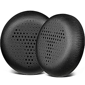 SOULWIT Professional Replacement Ear Pads Cushions for AKG Y500 On-Ear Foldable Wireless Bluetooth Headphones, Earpads with Soft Protein Leather - Black