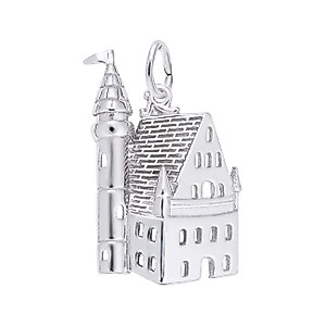 Rembrandt Charms Sterling Silver Castle Charm