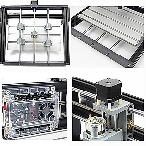 CNCTOPBAOS CNC 3018 Pro Wood Router Kit 3 Axis USB DIY Mini Engraver Milling Engraving Machine Cutter Plastic Acrylic PCB PVC Carving GRBL Control 300x180x45mm