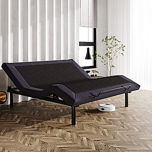 MUTICOR King Size Adjustable Bed Frame Ergonomic Bed Base with Independent Head and Foot Incline, Wireless Remote, Quiet Motor, Anti-snore, Zero-Gravity, Quick Assembly, 2023 Model, Thick