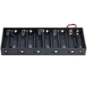 12v aa Battery Holder, 10 AA Battery Holder with Wire Leads 1.5V for LED Lights