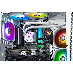 Thermaltake Glacier i360T R4 AIO Liquid Cooled Gaming PC (Intel Core™ i5-12600KF 3.7GHz, ToughRam DDR4 3600Mhz 16GB RGB, NVIDIA® GeForce RTX™ 3060 Ti, 1TB NVMe M.2, Win10 Home) S3GL-Z690-36T-LCS,White