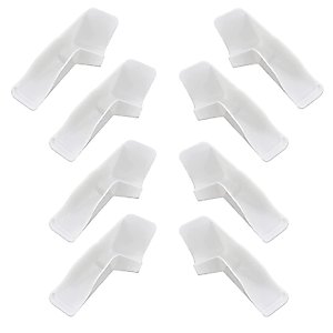 RV Gutter Spouts, White Rain Gutter Extensions to Protect The Top of RV in Rainy Days, Reduce Dirt and Black Streaks on Your RV（4 Left & 4 Right）