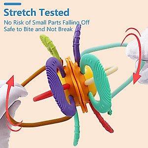 Baby Teething Toys for Babies 0-6 Months 6-12 Months,Baby Teething Relief,Rattle & Sensory Teether Toys,BPA Free Baby Chew Toys,Baby Toys 0-6 Months 6 to 12 Months,Baby boy Girl Gifts