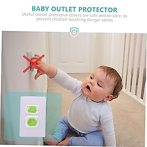 Kisangel Power Outlet 24pcs Socket Protection Cover Power Supply Safety Cover Plastic Child Plug Protector Covers