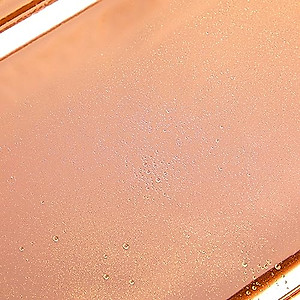 Sparkle and Bash 3 Pack Rose Gold Plastic Tablecloth, Metallic Table Cover Disposable for Pink Birthday Parties, Gender Reveal, Bridal Shower Decorations (54 x 108 in)