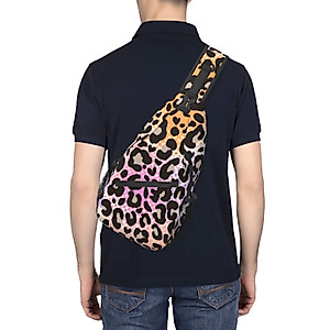 Leopard Print Sling Bag Crossbody Shoulder Chest Bags Print Backpack Travel Daypack