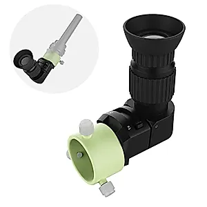 Right Angle Viewfinder with Adapter for Polar Scope, Built-in Diopter and 360°Rotating with 1X - 2X Magnification for A Comfortable View When Doing Polar Alignment