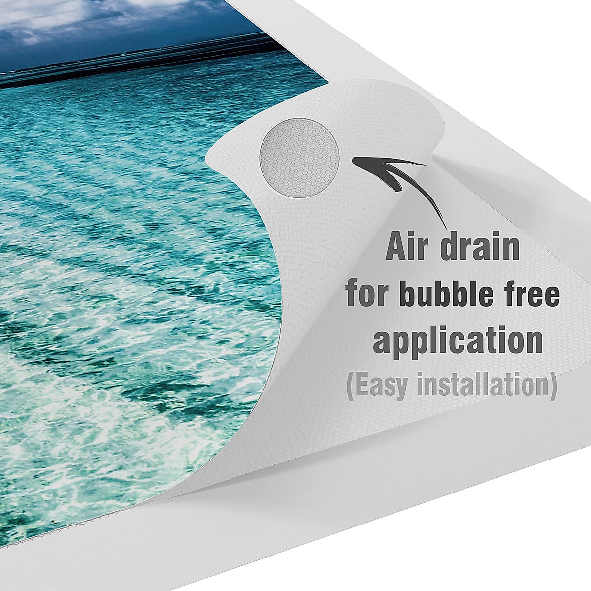 Cavka Vinyl Decal Skin Compatible for MacBook Pro 16 M3 M2 M1 14 2023 Air 15 2022 Retina 2020 Air 13 Mac 12 Laptop Nature Tropicals Ocean Design Sea Beach Sticker Print Blue Tree Palm Cover