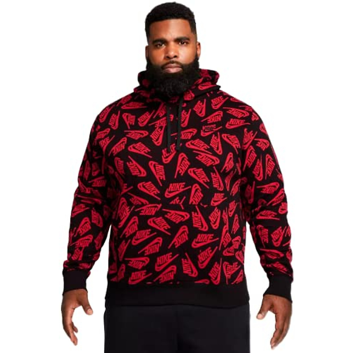 Nike Hoodie's (as1, alpha, s, regular, regular, Black/Red (DV8152-657))