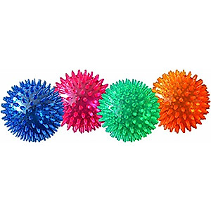 PetSport 2" Gorilla Spiky Ball Floating Dog Toy - Small | Vanilla Scented Super Durable TPR Rubber | Ultra Light, Strong & Bouncy | Play Fetch with Your Pet, Colors Will Vary