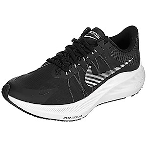 Nike Women's Winflo 8 Running Blk/Fireberry Shoes, Black White Dark Smoke Grey 005, 6
