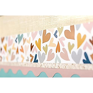 Teacher Created Resources Everyone is Welcome Woven Straight Border Trim (TCR7127), Natural