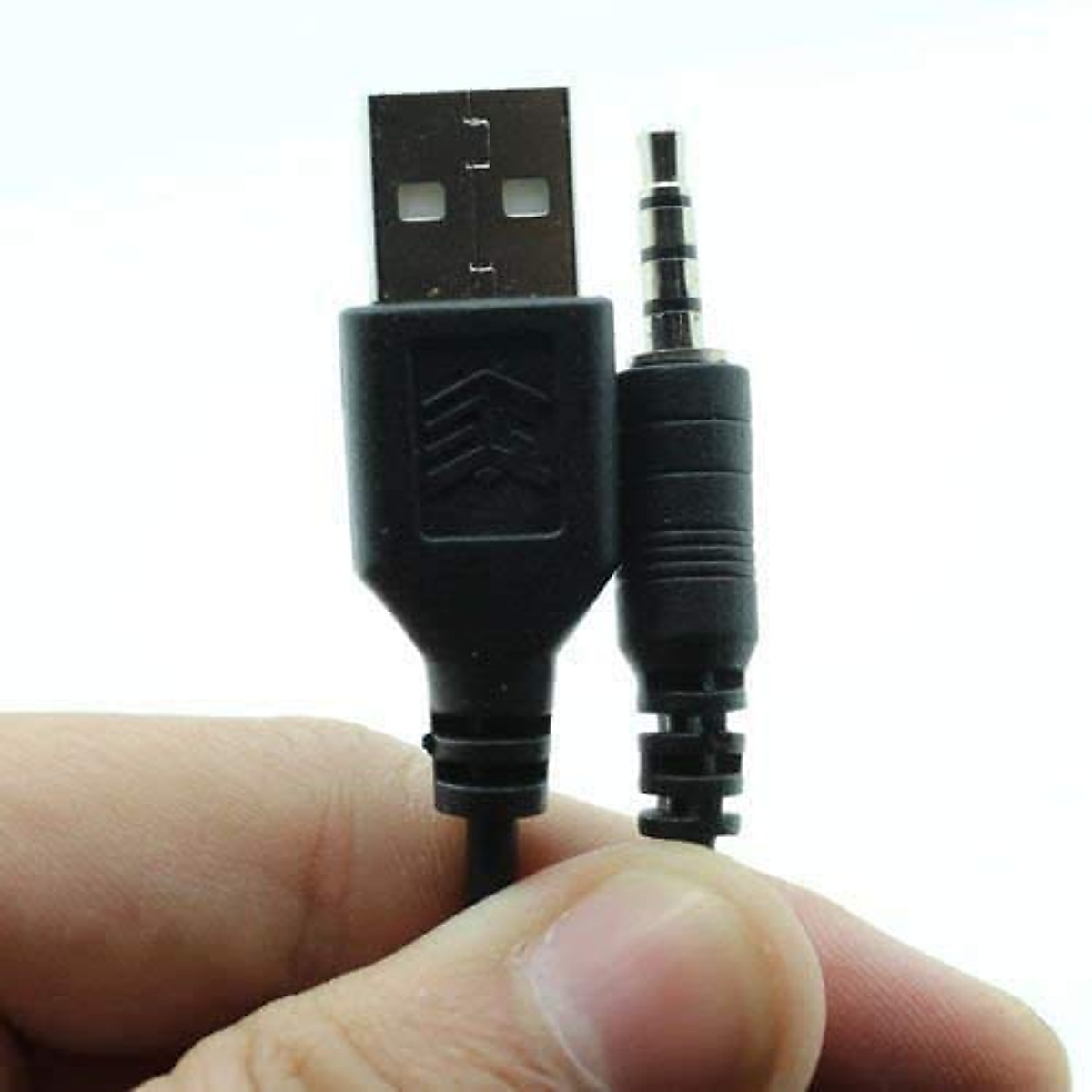 ZIMRIT 3ft USB to 3.5mm Aux Adapter Cable, Data Transfer, Black