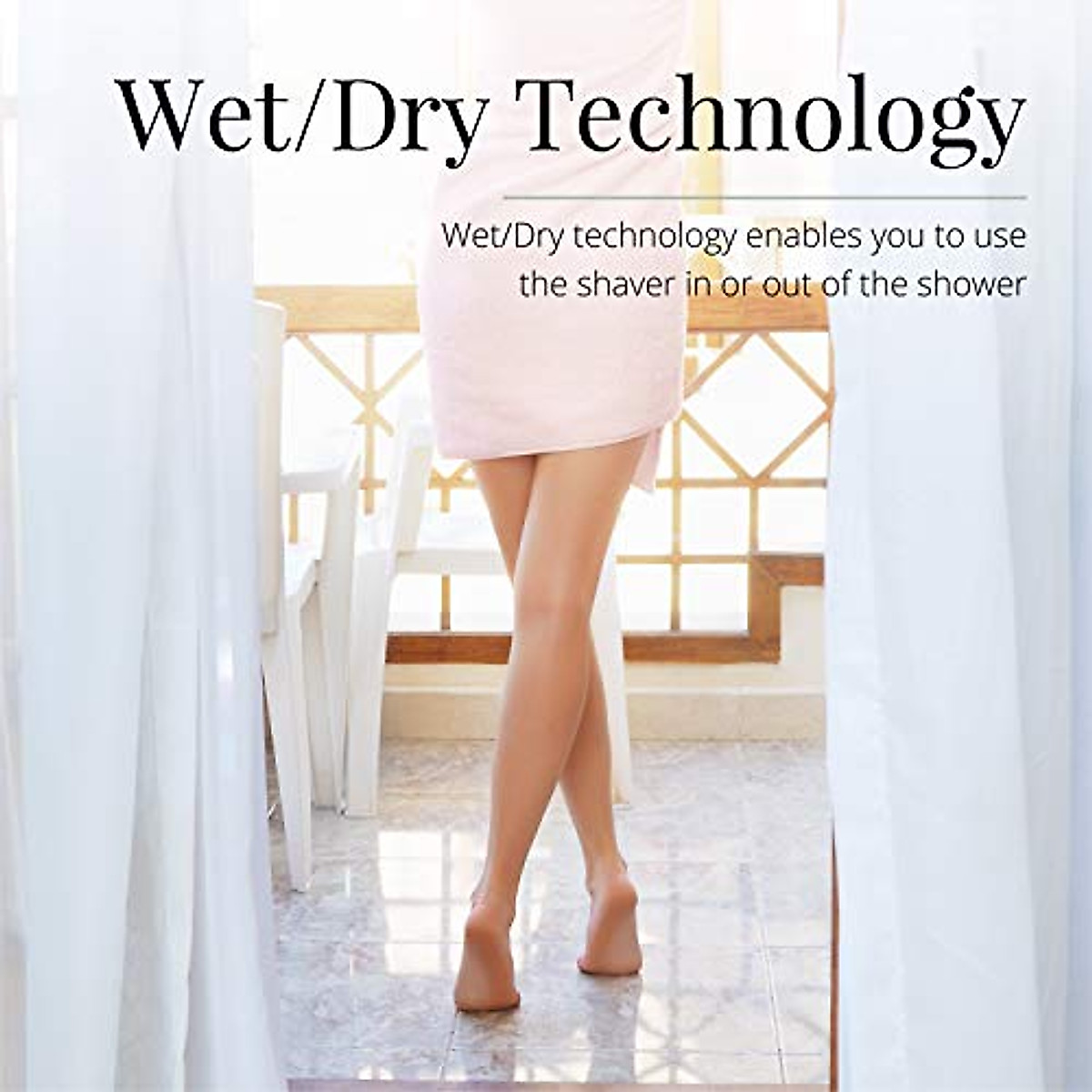 Remington WDF5030A Smooth & Silky Electric Shaver for Women, 4-Blade Smooth Glide Foil Shaver and Bikini Trimmer with Almond Oil Strip, Purple/White