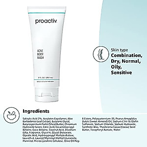 Proactiv Acne Body Wash - Exfoliating Body Wash for Sensitive Skin, Salicylic Acid Cleanser with Soothing Shea Butter & Cocoa Butter - 9 oz.