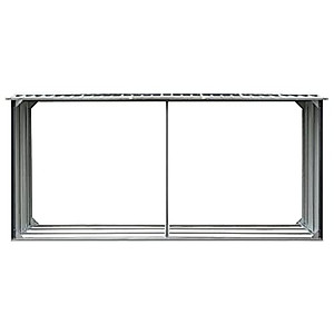 vidaXL Log Storage Shed, Log Holder with Roof, Log Storage Shed, Firewood Rack for Backyard Garden Patio Porch, Anthracite Galvanized Steel 129.9"