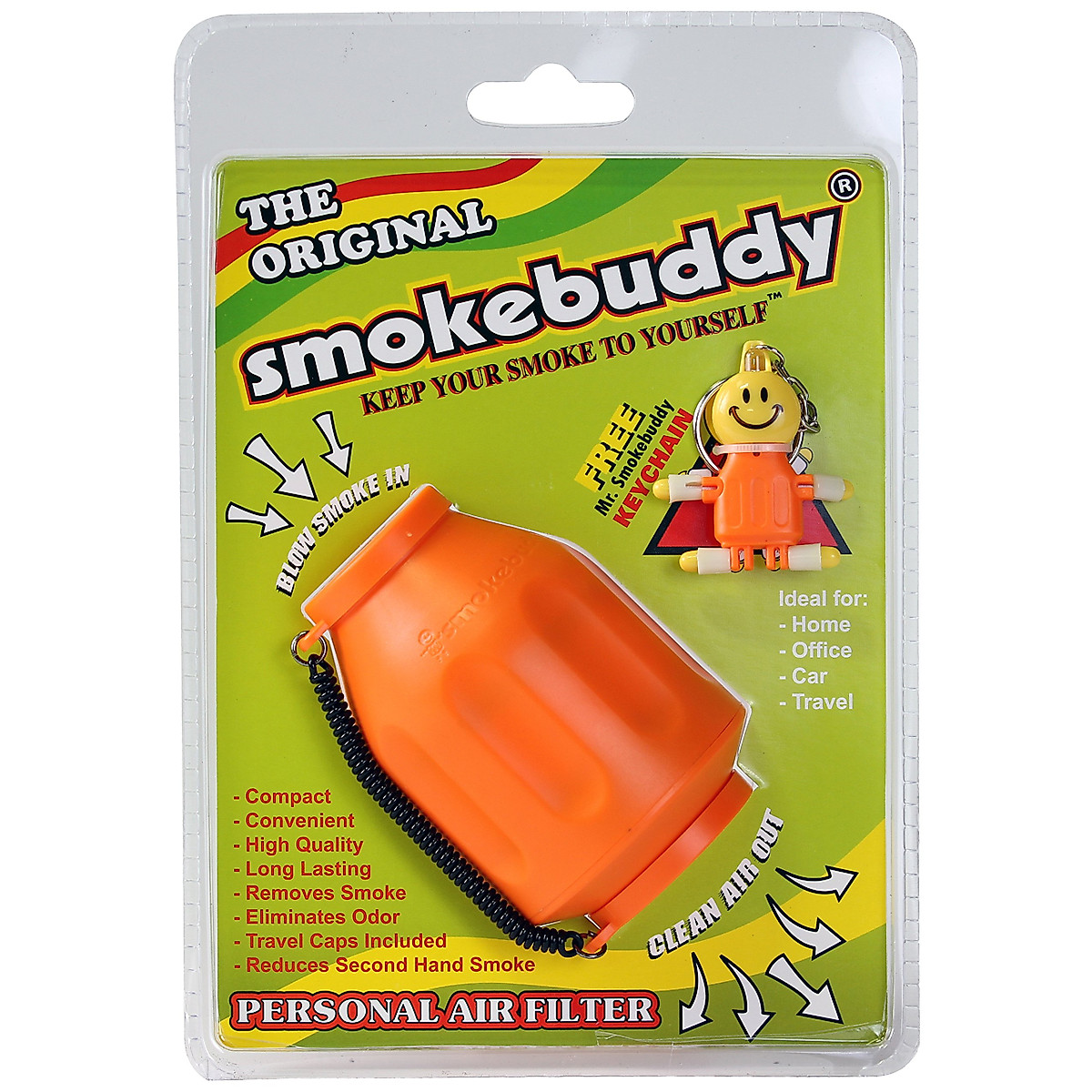 Smoke Buddy 0159-ORG Personal Air Filter, Orange