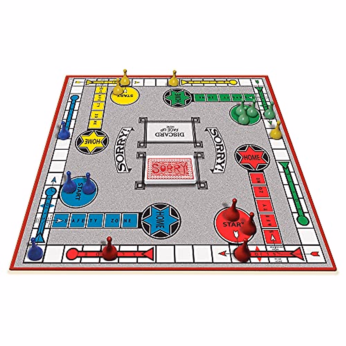 Classic Sorry With Retro Artwork and Components by Winning Moves Games USA, a Family Favorite for almost 100 Years, for 1-4 Players, Ages 6+