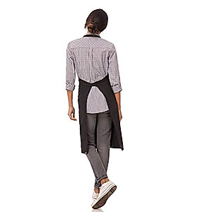 Chef Works Unisex Rockford Bib Apron, Steel Grey, One Size