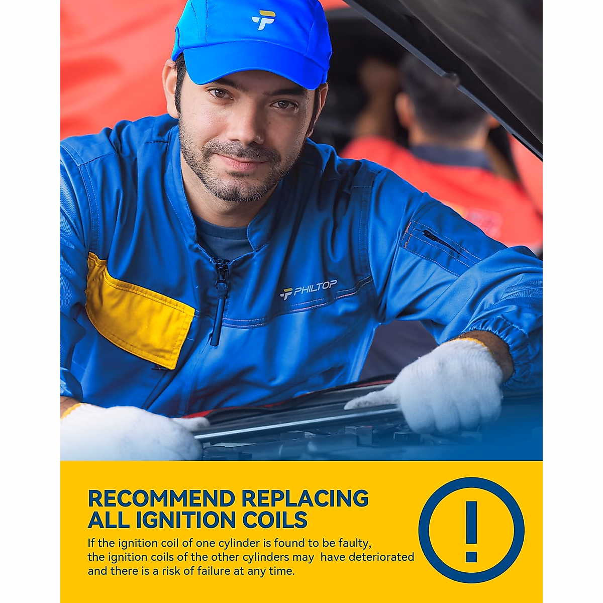 PHILTOP 4589 IFR6T11 Iridium Spark Plugs 6 Pack, Compatible with RX300 ES300 1999-2003, Highlander 2001-2010, RX330 ES330 2004-2006, Sienna 2001-2006, Avalon 2000-2004 3.0L 3.3L V6