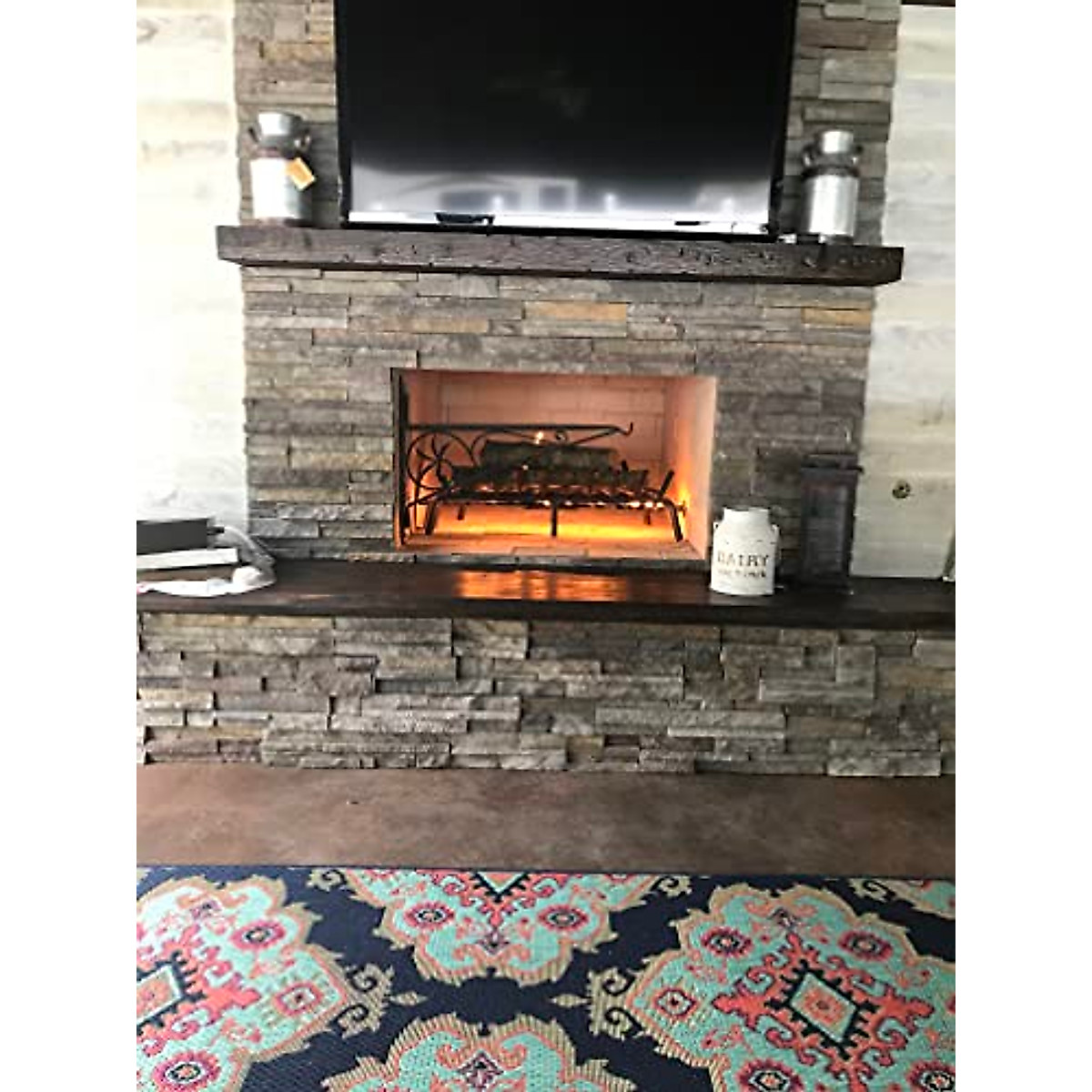 EasyFirePits 12 Inch Stainless Steel Lifetime Warranted Gas Fireplace Replacement Burner Straight END-FED Gas Log Lighter