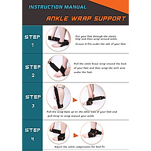 2 Pack Adjustable Ankle Brace for Women and Men-Ankle Support Brace for Sprained Ankle,Plantar Fasciitis,Achilles Tendon-Compression Ankle Wrap for Volleyball,Running,Tennis -Universal Size fits All