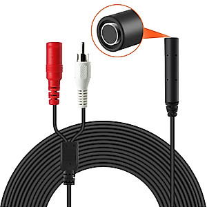 Dacheng xiaochen CCTV Microphone, High Sensitive Security Camera Microphone CCTV Audio Pickup Device Mic with 60 Ft Cable, 3.5mm PickupAPMic-60ft 0