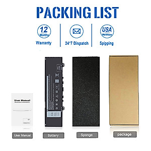 P83G001 Battery Replacement,F62GO F62G0 Battery for Dell Inspiron 13 7000 2-in-1 7386 2-in-1 39dy5 13 7373 2-in-1 7370 7380 p83g 039dy5 0rpjc3 p87g p91g P83G002 vostro 5370