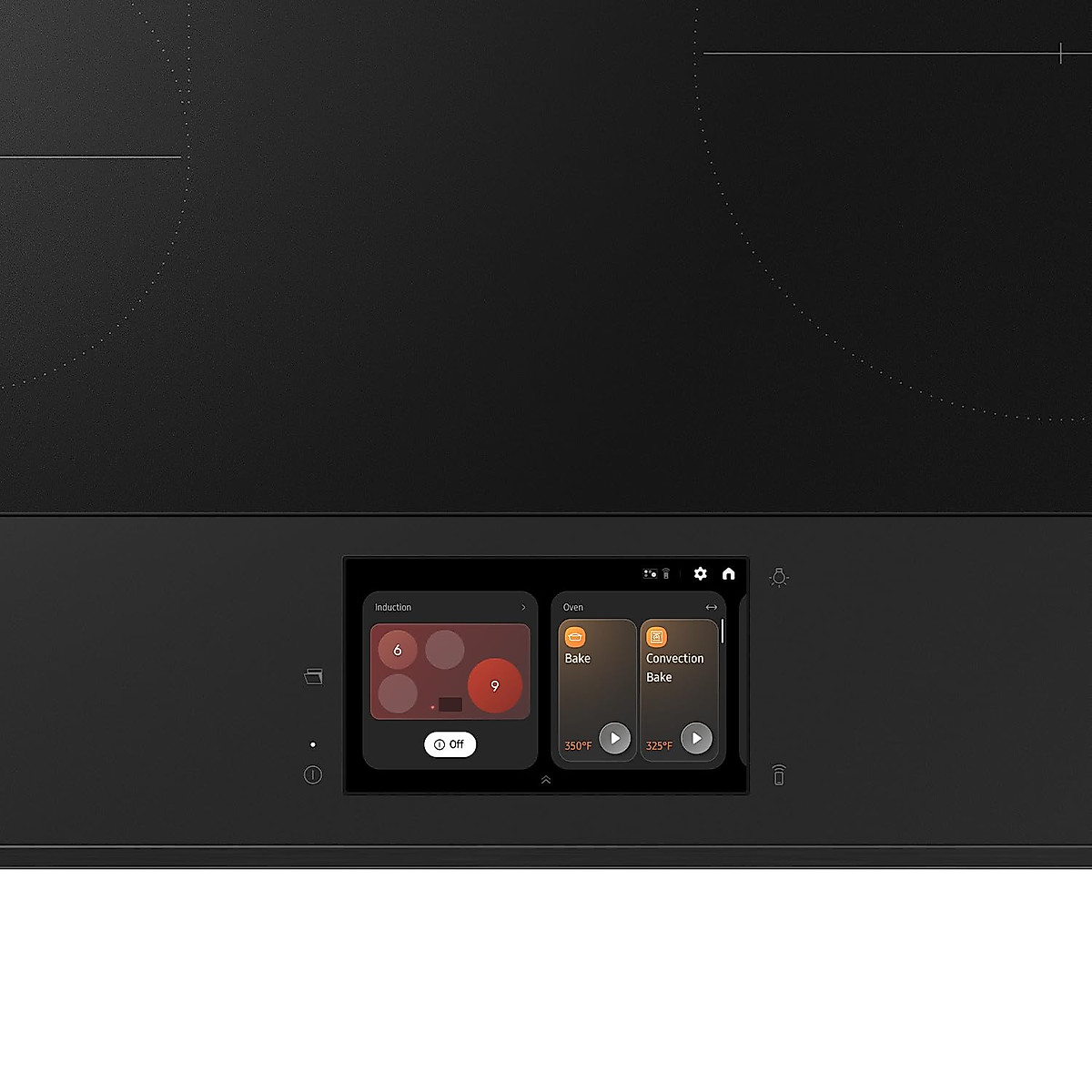 Samsung Bespoke 6.3 cu. ft. Smart Slide-In Induction Range with AI Home & Smart Oven Camera, White Glass, NSI6DB990012AA